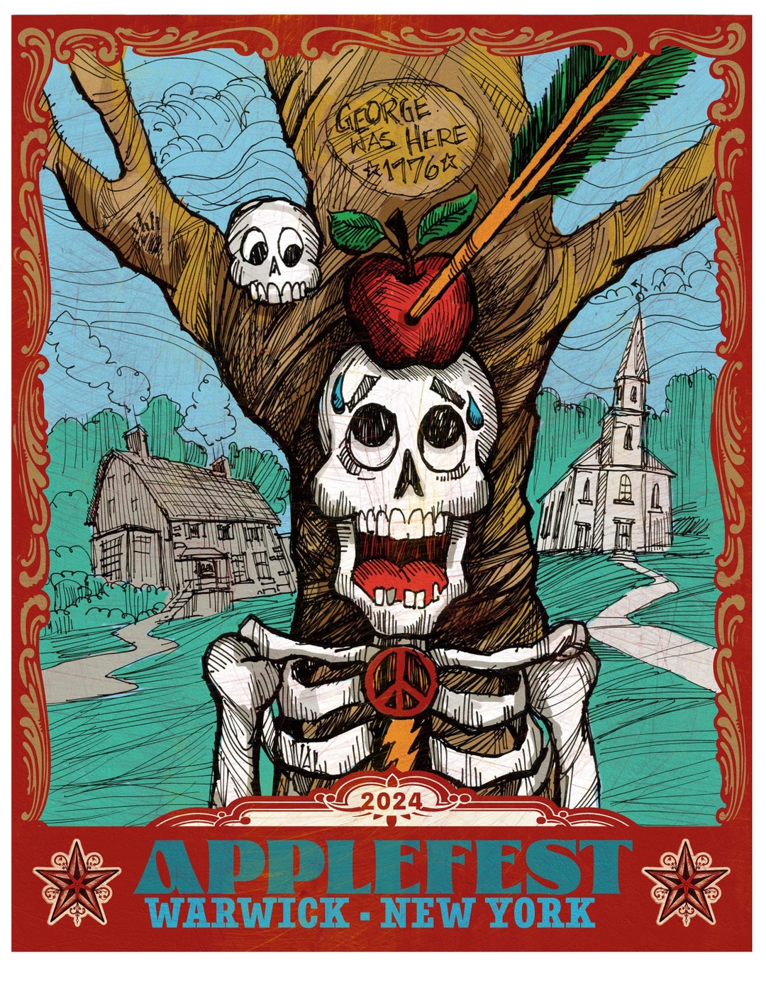 APPLEFEST 2024 - Small Poster - SIZE 11"x 14" - Etsy