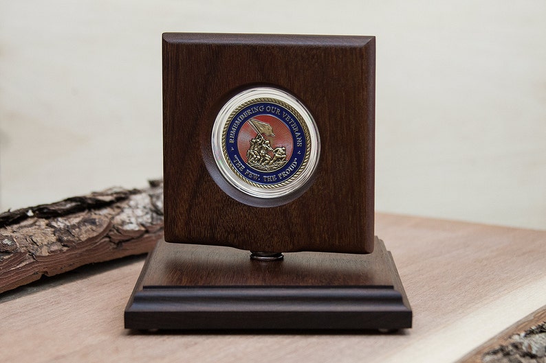 Challenge Coin Rotating Display Natural Ipe Wood Perfect - Etsy