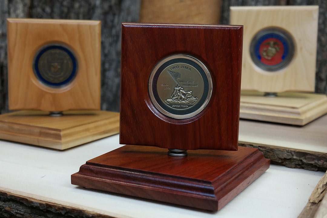 Military Challenge Coin Display - Military Gifts - Coin Display Case ...
