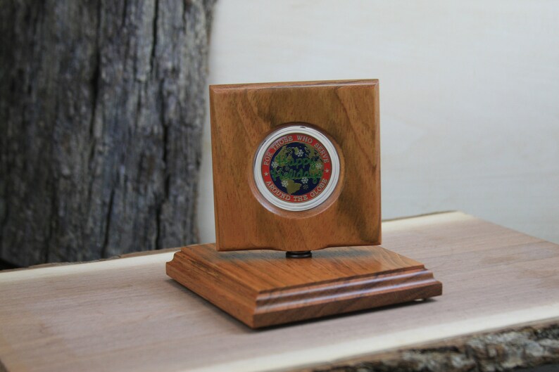 Military Challenge Coin Rotating Display Military Awards and - Etsy