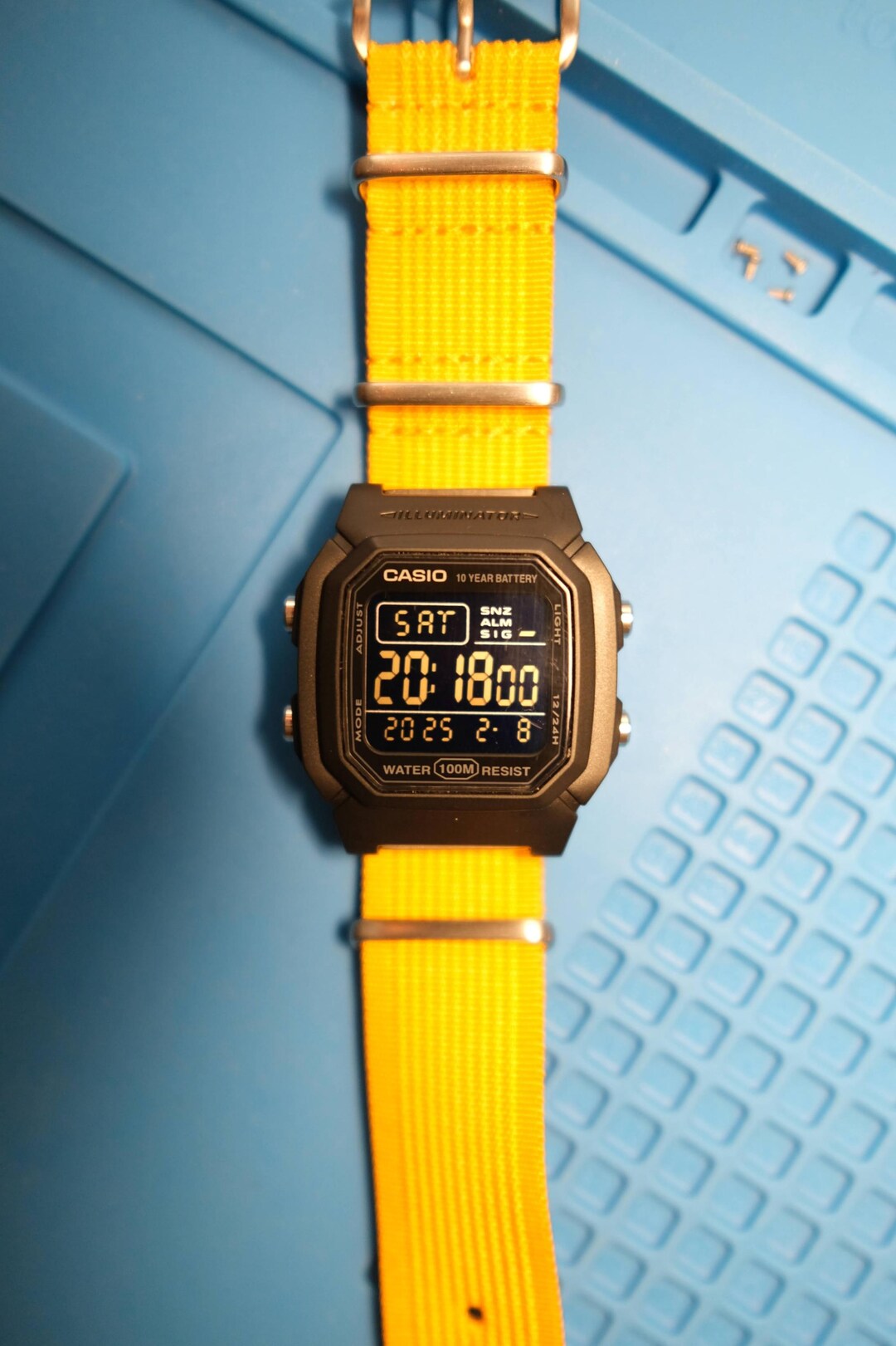 Modified Casio W800H Digital Watch: "bumble Blue" – Feature Unlock ...