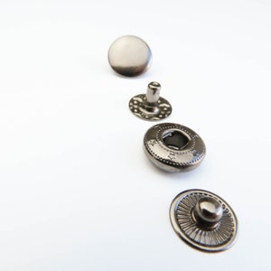 Snap Fasteners Press Studs Poppers Buttons Leather Brass Nickel Antique ...