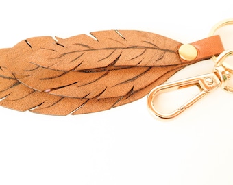 Feather Key Chain | Etsy