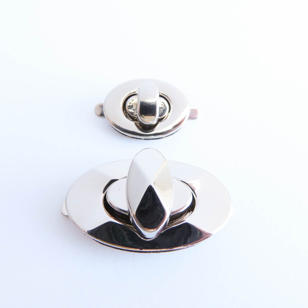Bag Clasp Nickel Plated Turn Lock Bag Purse Belt Twist Lock - Etsy