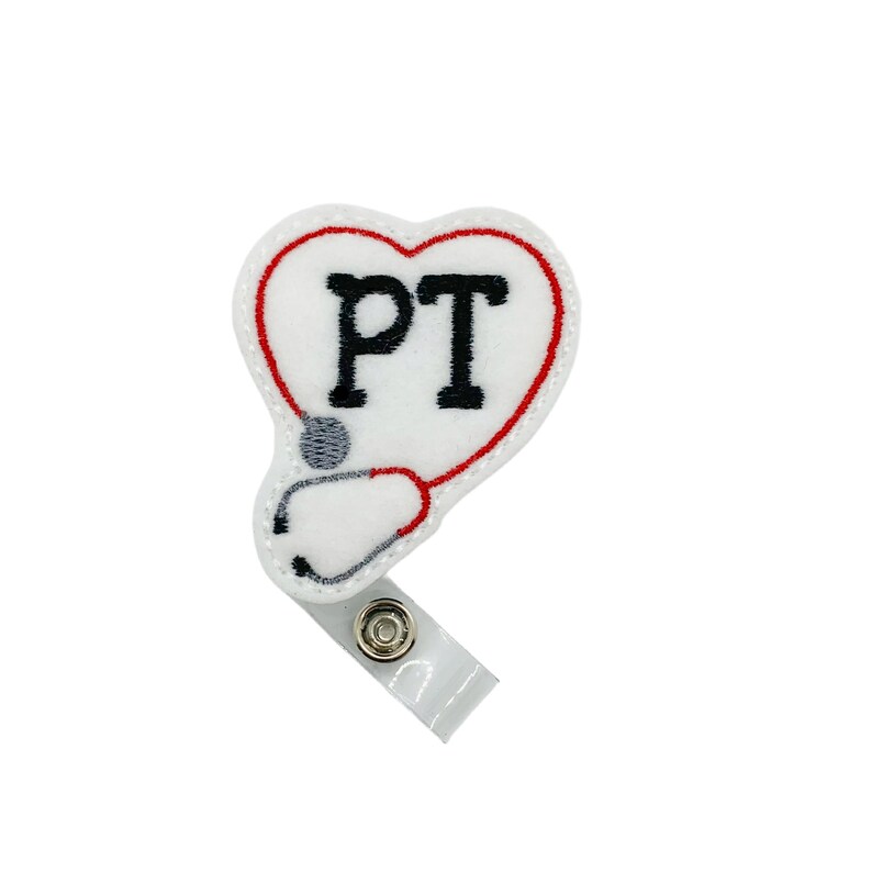 Physical Therapist Badge Reel Retractable Name Tag Holder for - Etsy