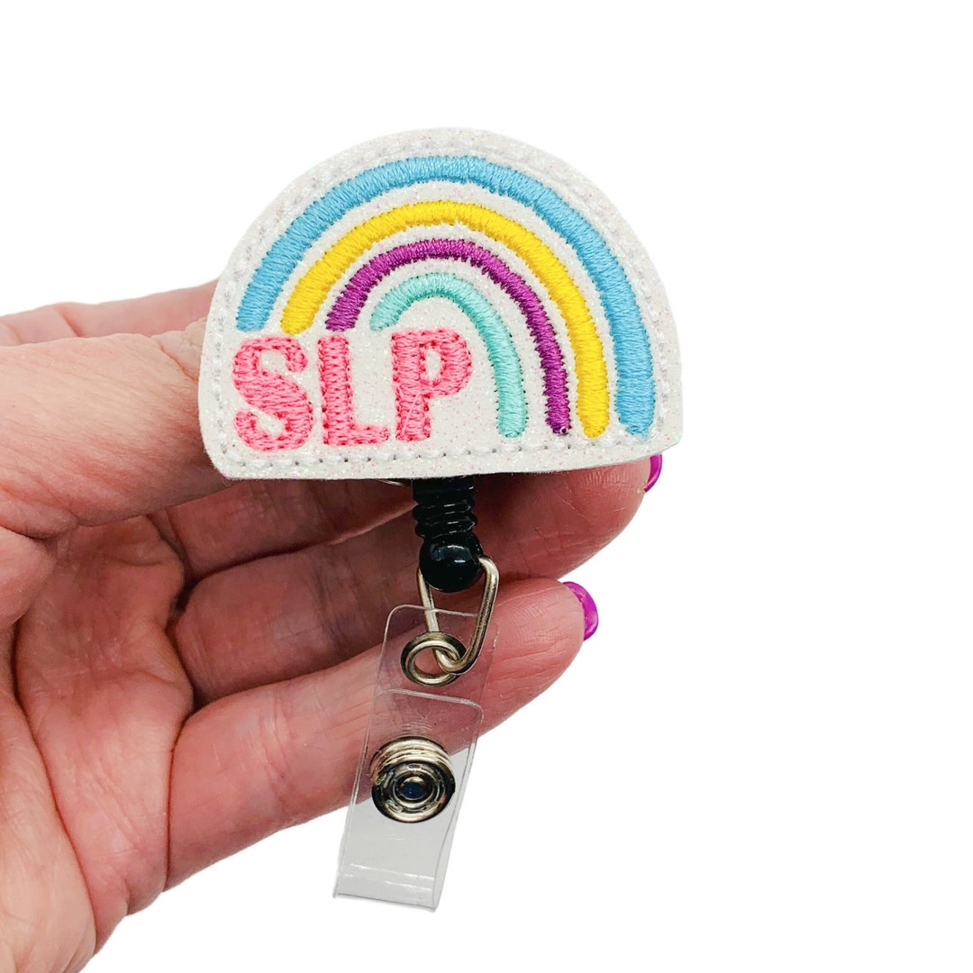 SLP Badge Reel, SLP Gifts, Speech Language Pathologist Gift, Medical ...