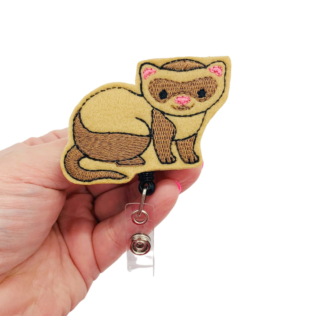 Ferret Badge Reel, Ferret Gifts, Ferret Accessories, Veterinarian Gift ...