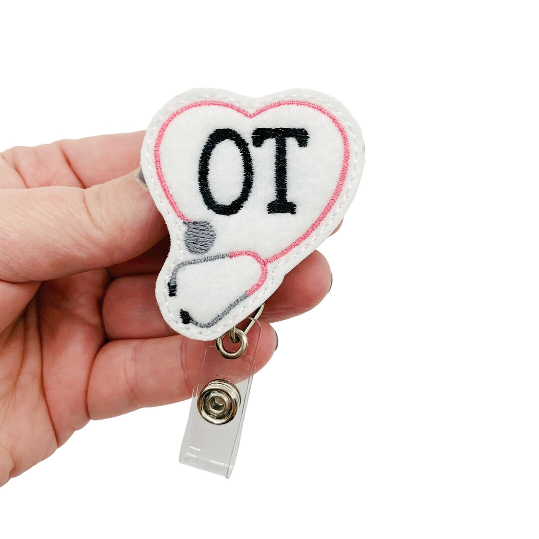 OT Badge Reel, OT Badge Clip, OT Id Badge, Ot Id Badge Holder, Ot Gift ...