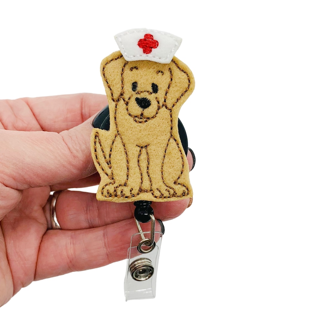 Lab Badge Reel, Lab Badge Holder, Lab Badge Reel Nurse, Labrador Dog ...