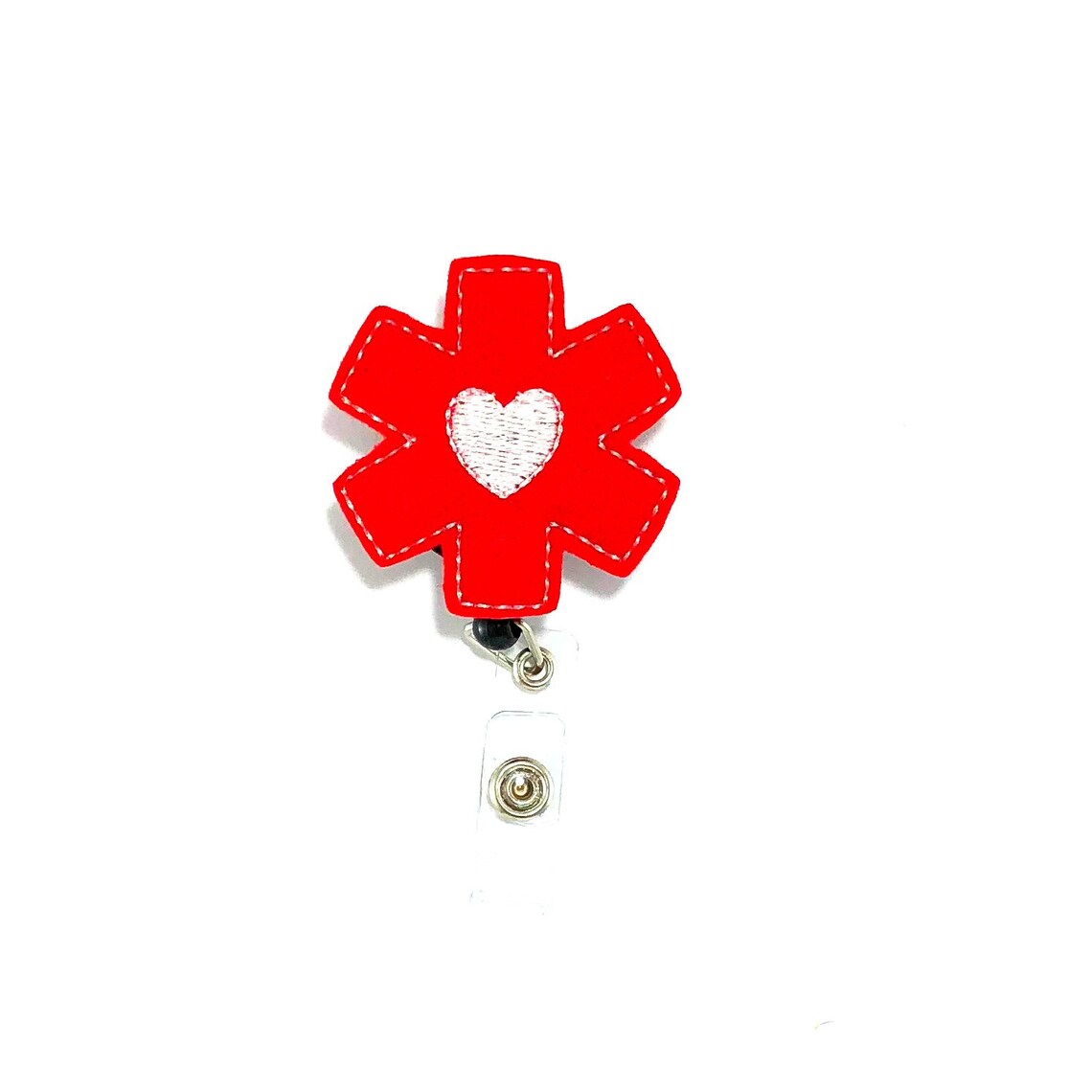 EMS Badge Reel Retractable Name Tag ID Holder for Paramedic | Etsy