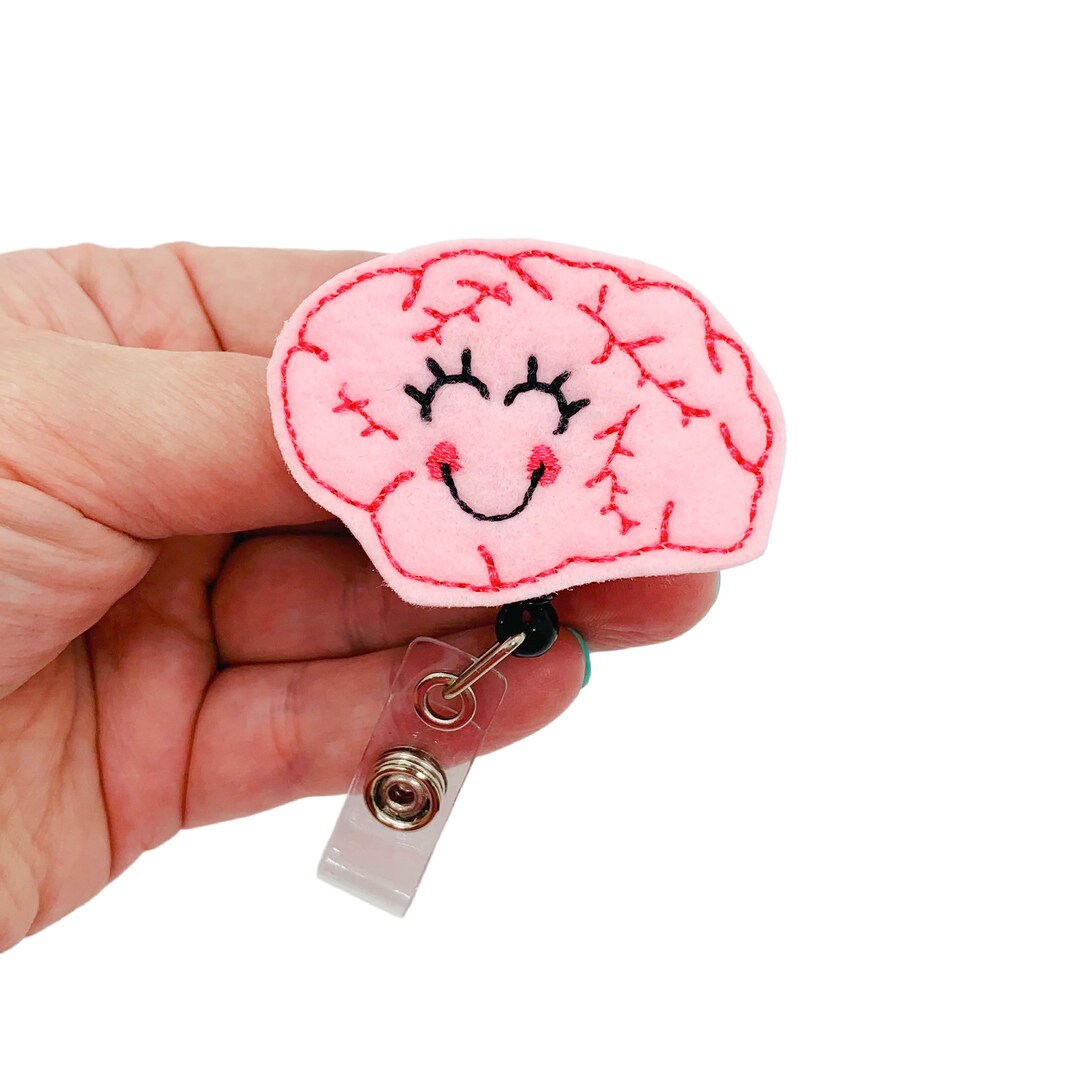 Brain Badge Reel, Nurse Badge Reel, Neurologist Gift, Nurse Badge Clip ...