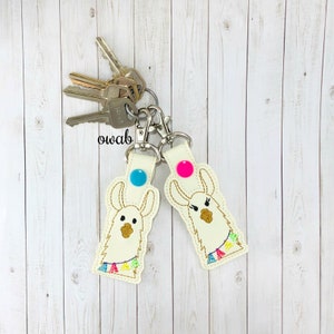 Llama Keychain Llama Key Fob Llama Keyring Llama Key Chain | Etsy