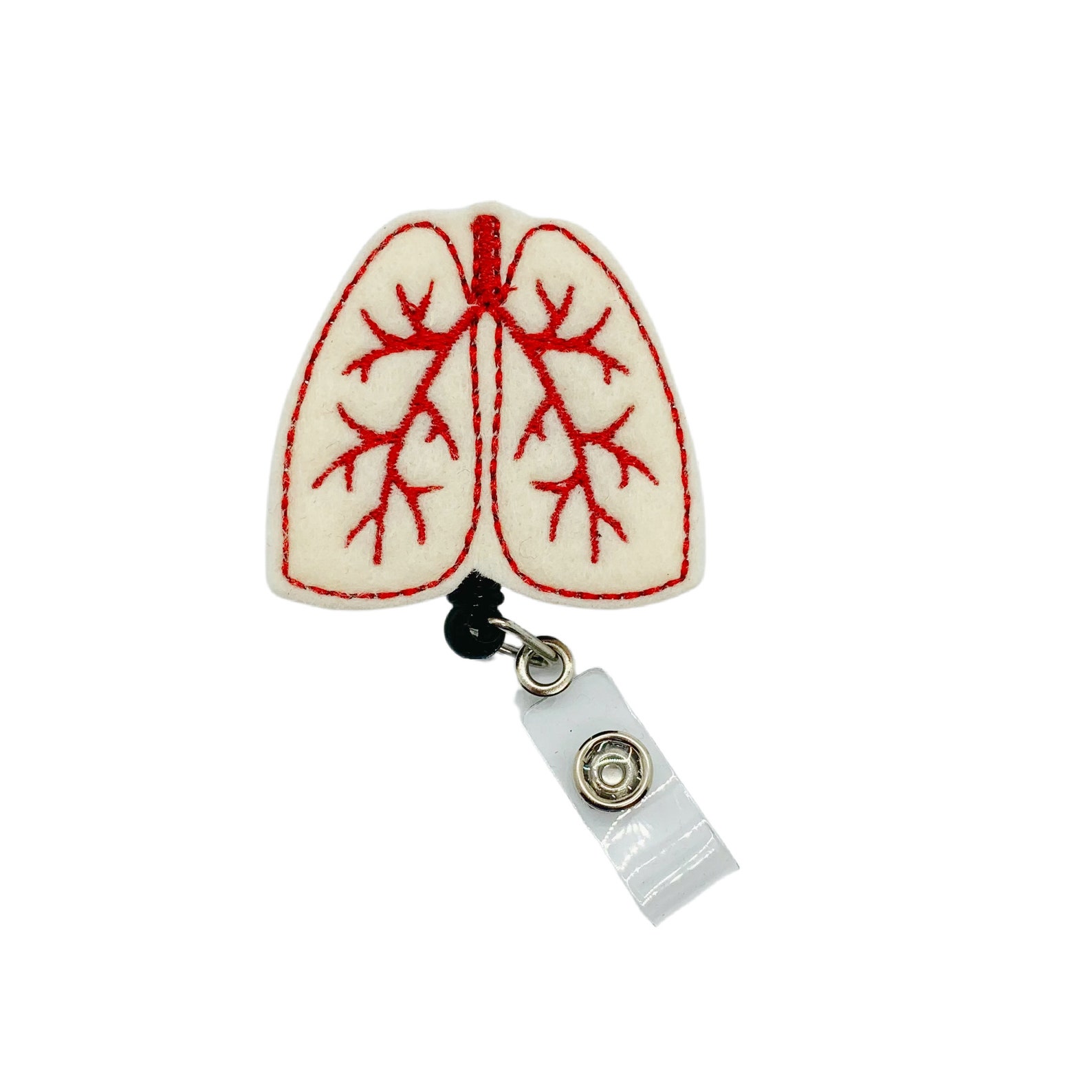Lung Badge Reel Retractable Organ Name Tag Holder for Work ID - Etsy