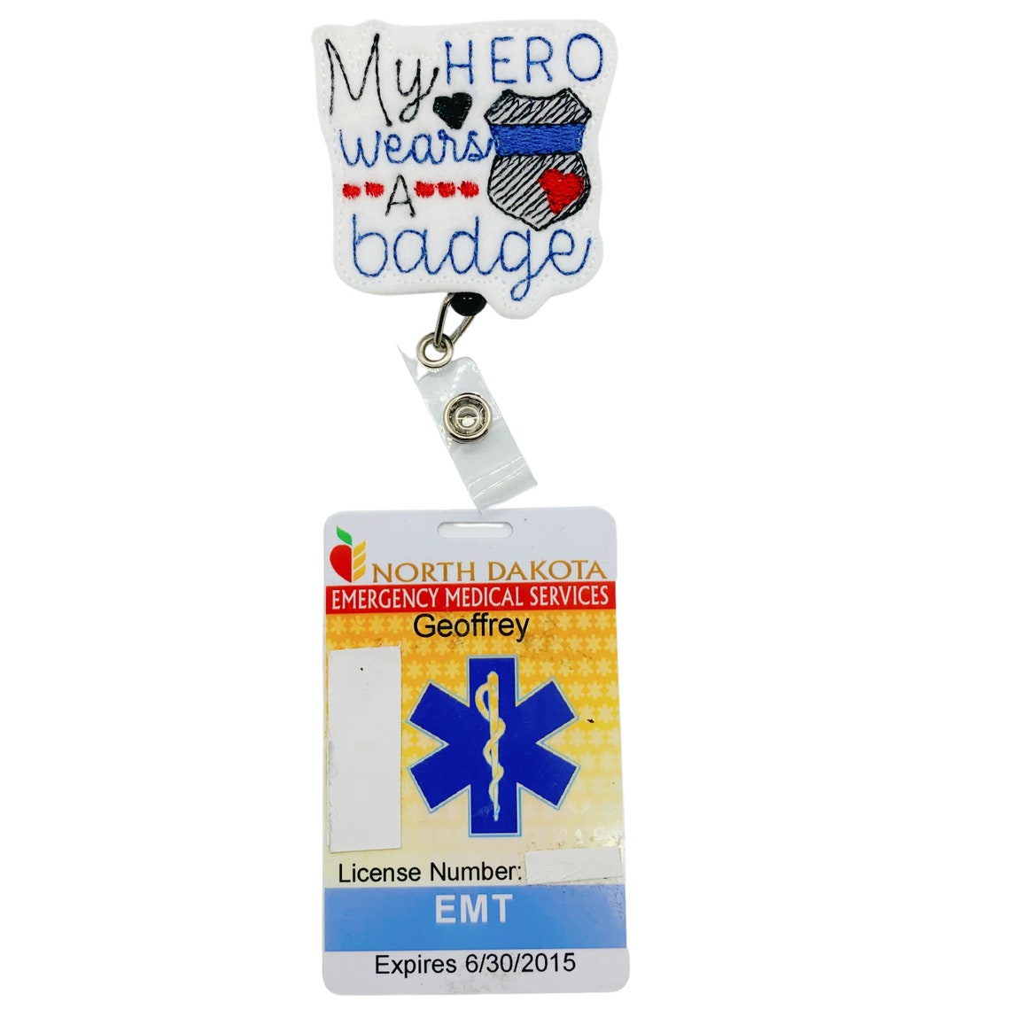 Police Badge Reel, Police Badge Holder, Police Officer Gifts, Police ...