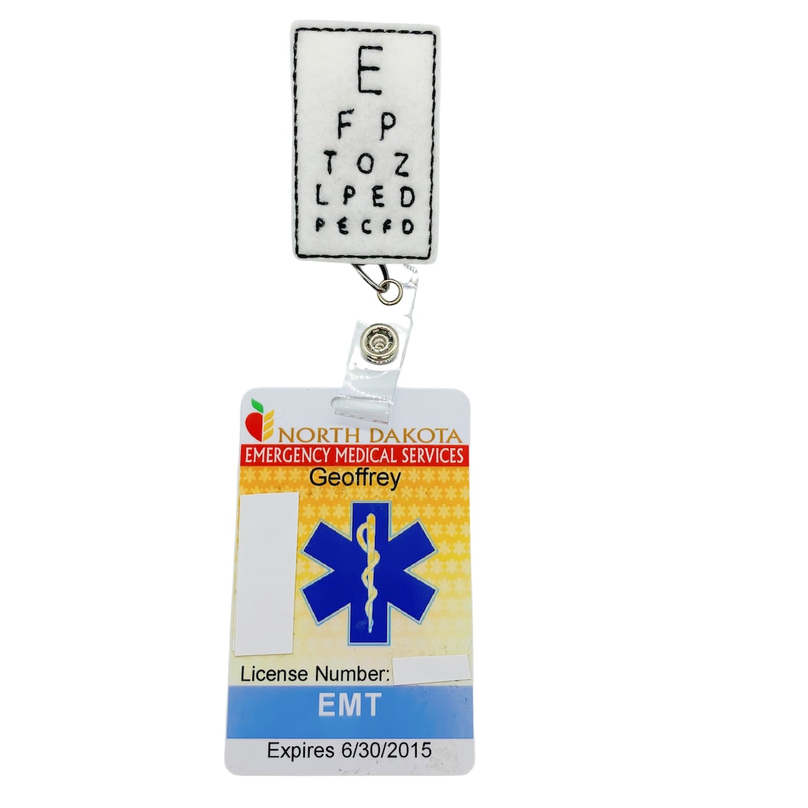 Eye Chart Badge Reel Eye Doctor Gift Optometrist Gift - Etsy