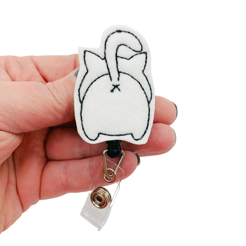 Cat Badge Reel, Cat Badge Holder, Cat Badge Clip, Cat Nurse Badge, Cat ...