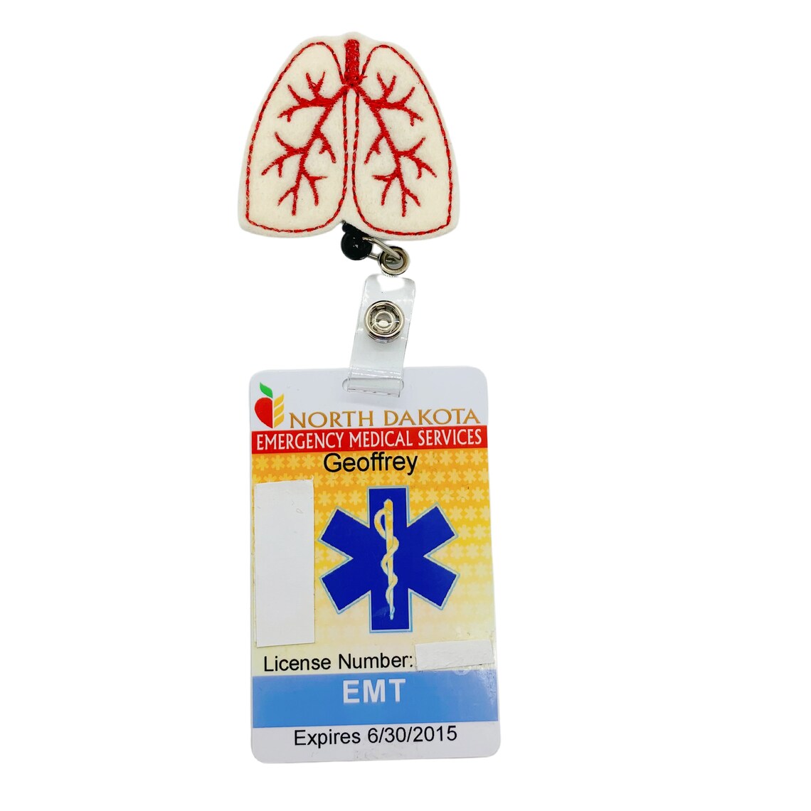 Lung Badge Reel Retractable Organ Name Tag Holder for Work ID - Etsy