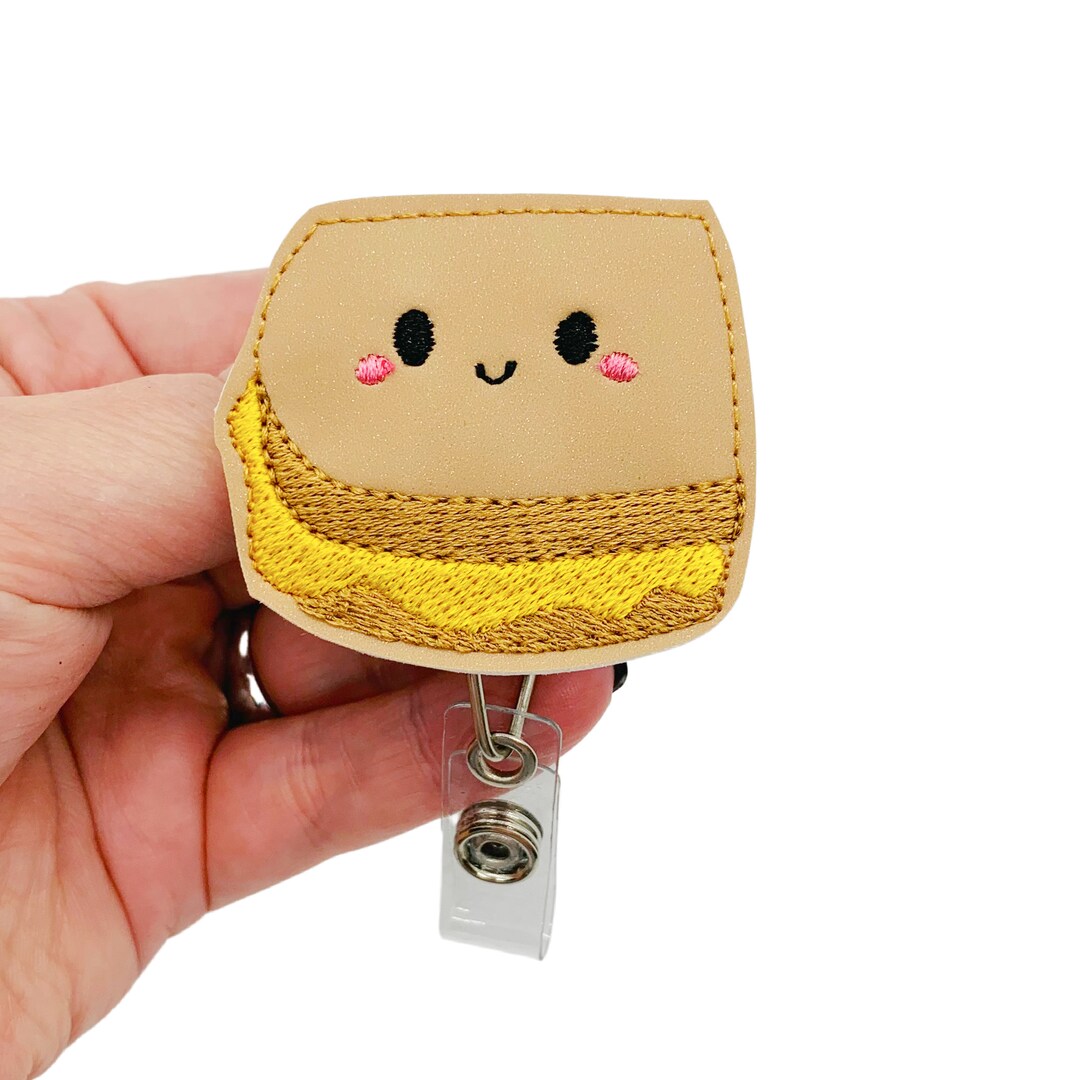 Grilled Cheese Badge Reel, Food Badge Reel, Sandwich Badge Reel, Lunch ...