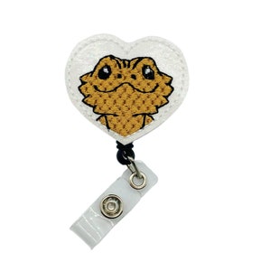 Bearded Dragon Badge Reel, Lizard Badge Reel, Reptile Badge Reel ...