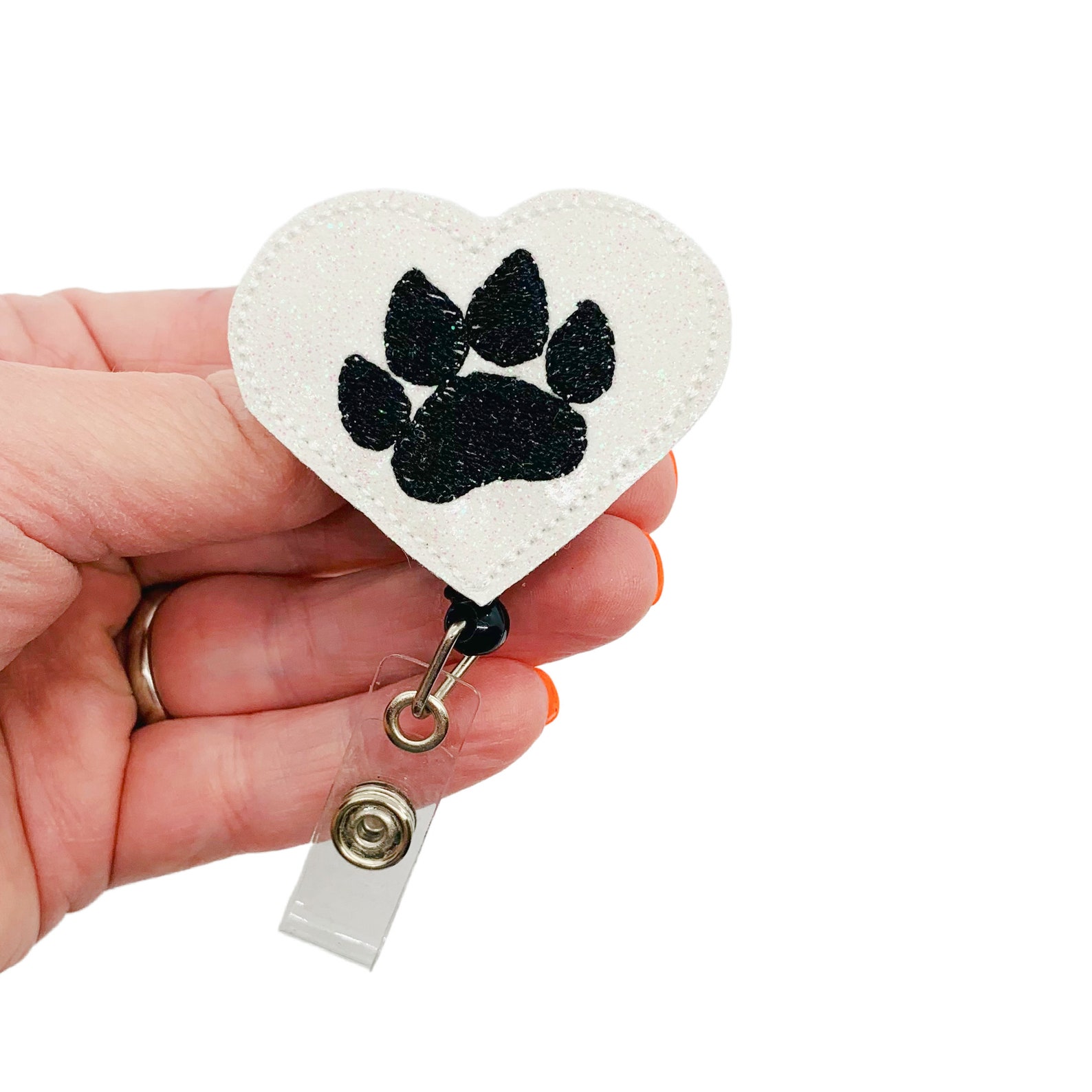 Paw Badge Reel, Paw Badge, Paw Badge Holder, Animal Badge Reel, Animal ...