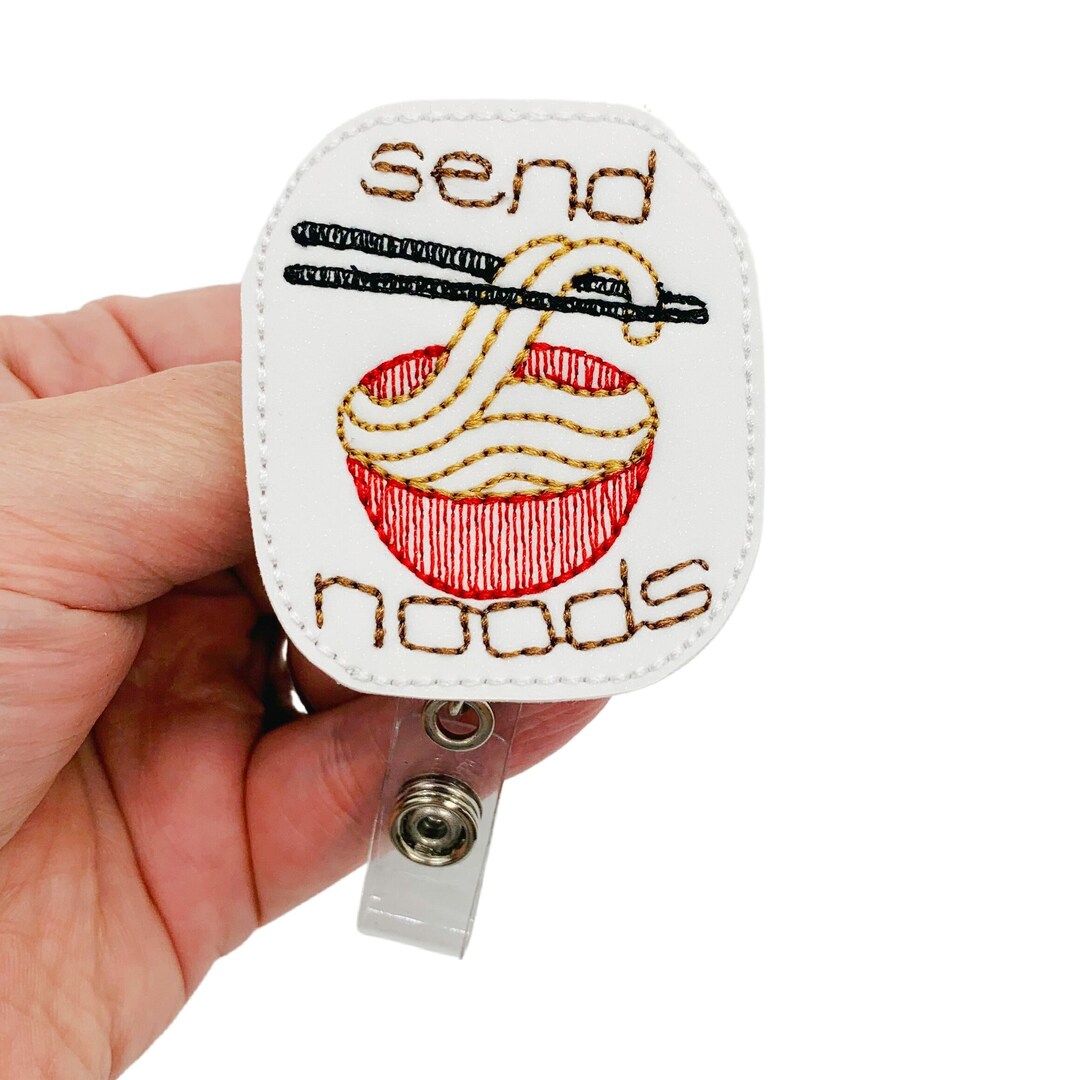 Ramen Badge Reel, Noodle Badge Reel, Ramen Noodle Badge Reel, Japanese ...