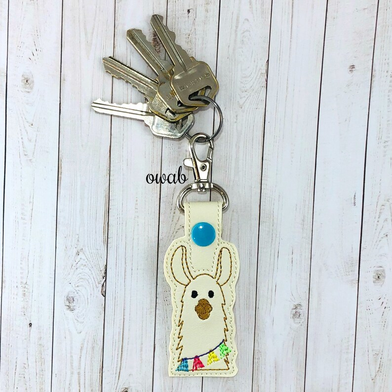 Llama Keychain Llama Key Fob Llama Keyring Llama Key Chain | Etsy