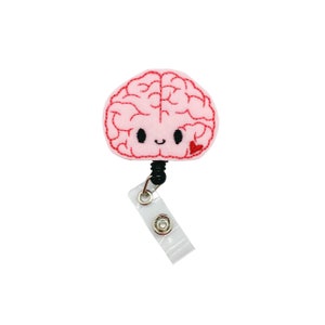 Brain Badge Reel, Brain Badge Holder, Brain Badge Clip, Brain ID Badge ...
