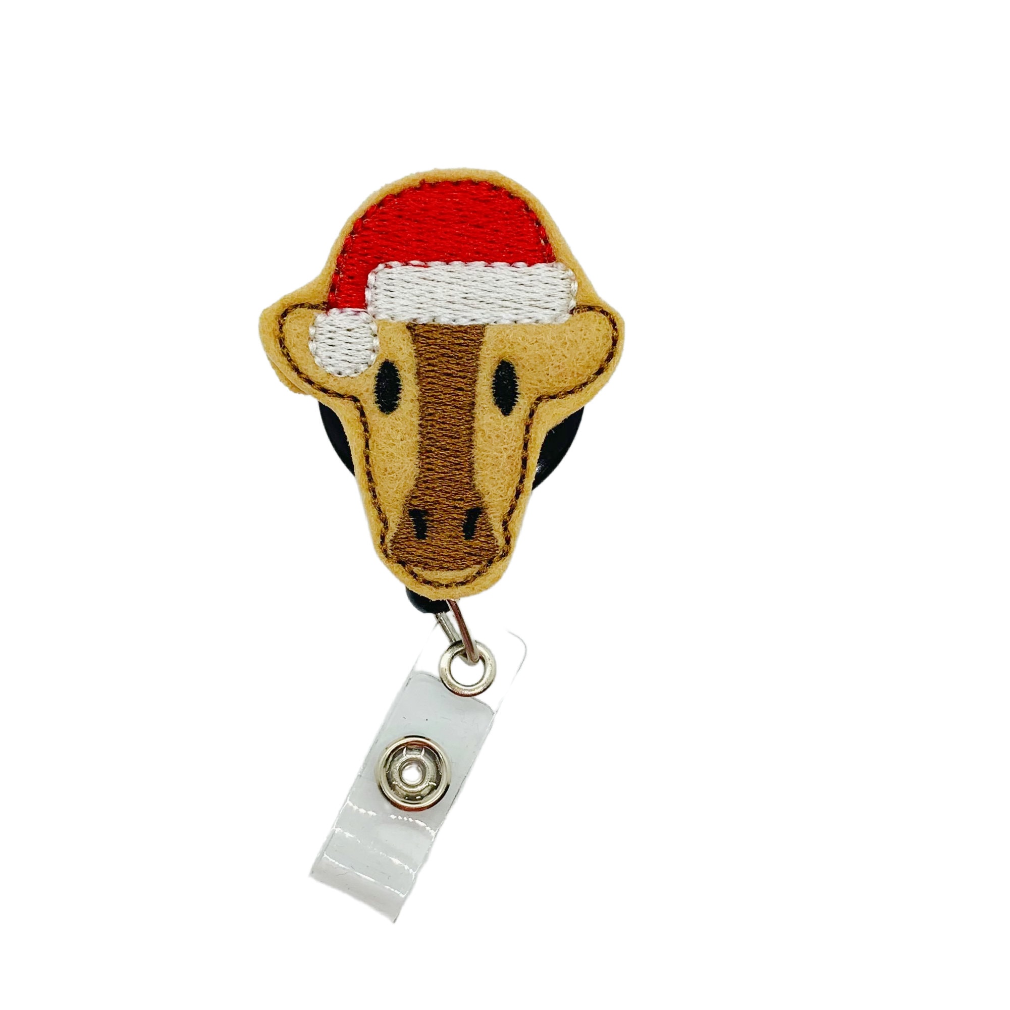 Cow Badge Reel, Christmas Badge Reel, Cow Gift, Christmas ID Badge ...