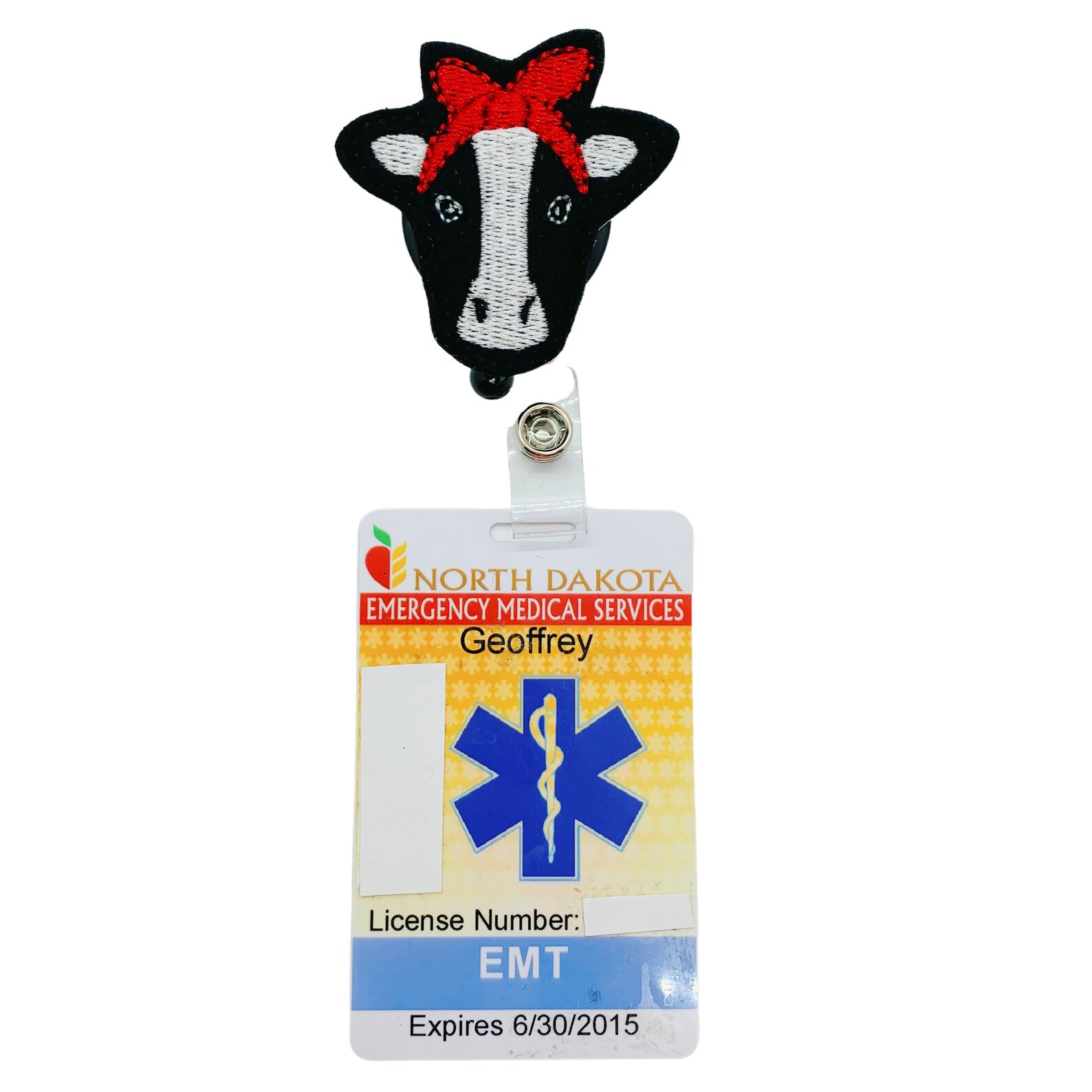 Cow Badge Reel Cow Badge Holder Cow ID Badge Cow Lanyard | Etsy