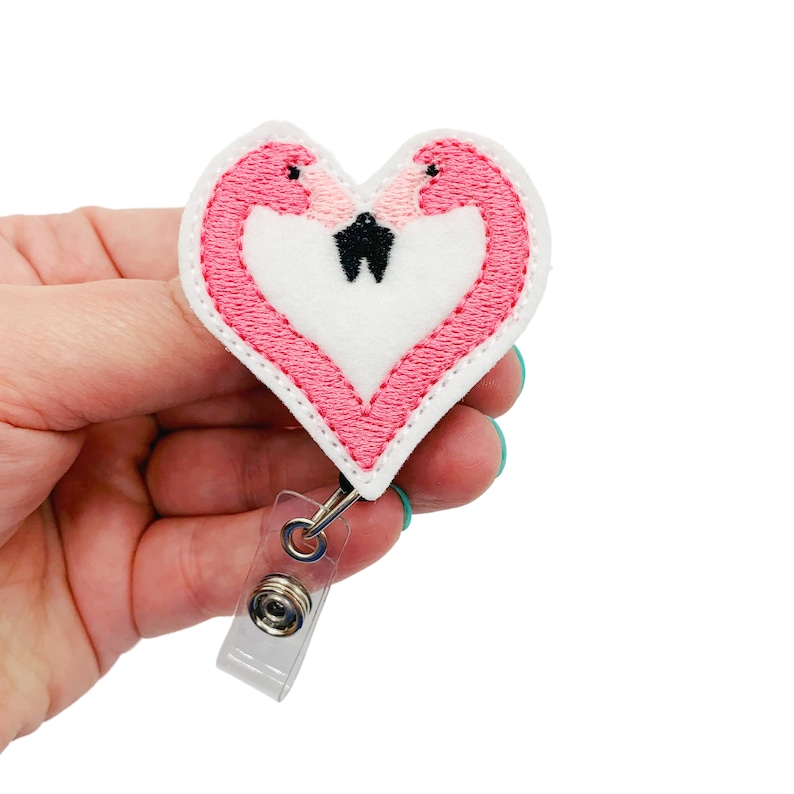Flamingo Badge Reel, Flamingo Badge, Flamingo Name Tag, Flamingo ...