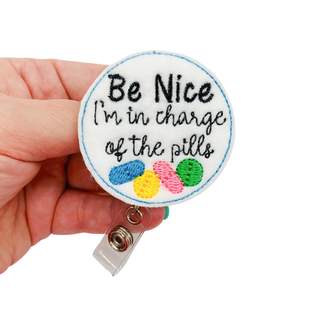 Funny Nurse Badge Reel, Badge Reel Funny, Cute Nurse Badge Reel ...