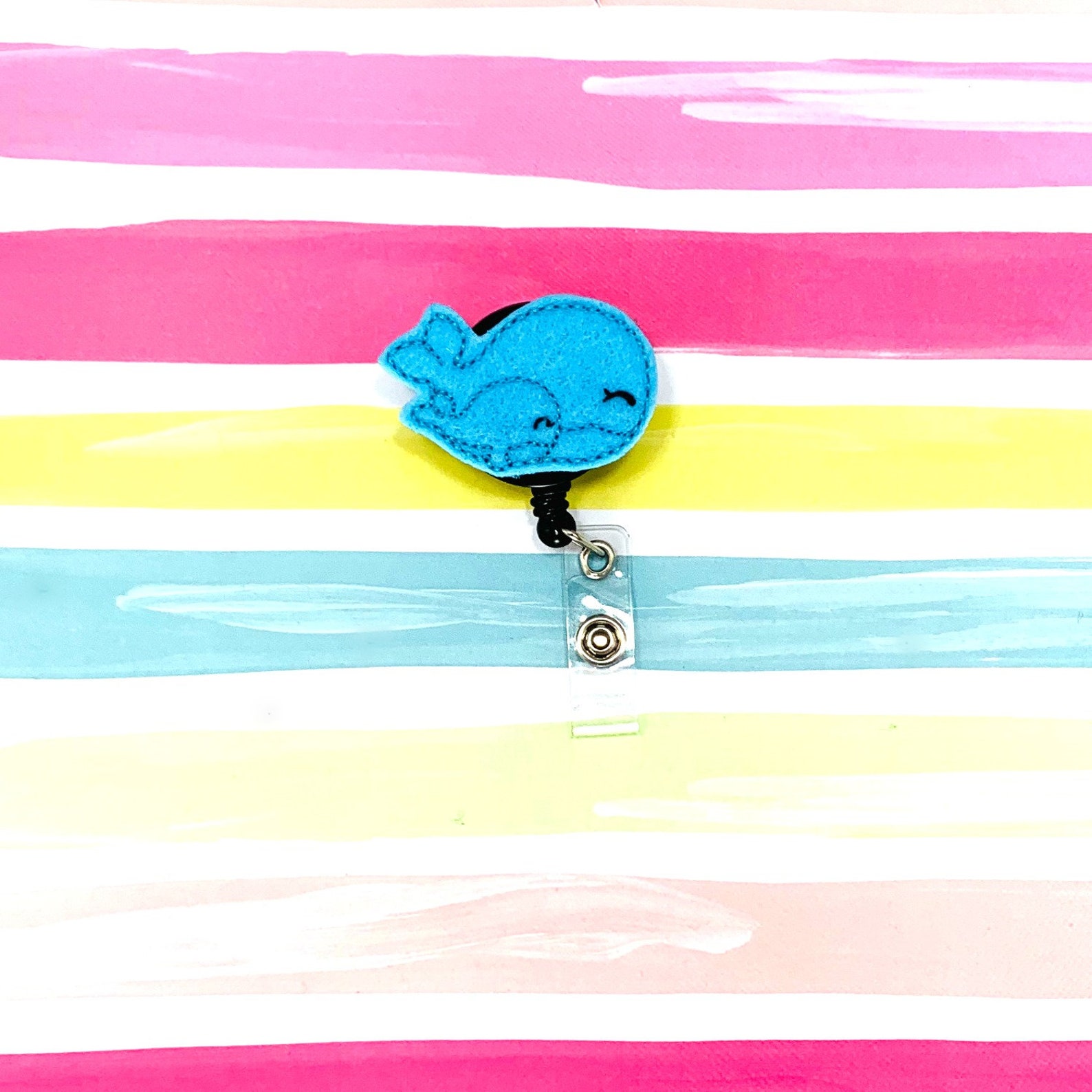 Whale Badge Reel Fish Badge Reel Whale Gifts Baby Badge | Etsy