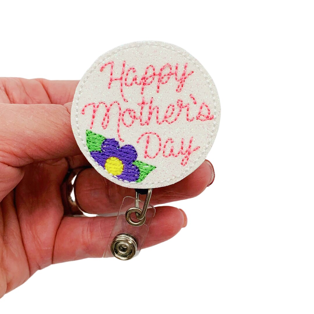 Happy Mother's Day Badge Reel, Mother's Day Gift for Mom, Mom Gift for ...