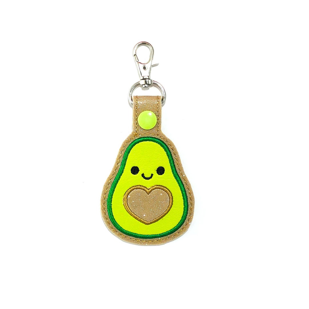 Avocado Keychain, Avocado Keyring, Avocado Key Ring, Avocado Gift ...