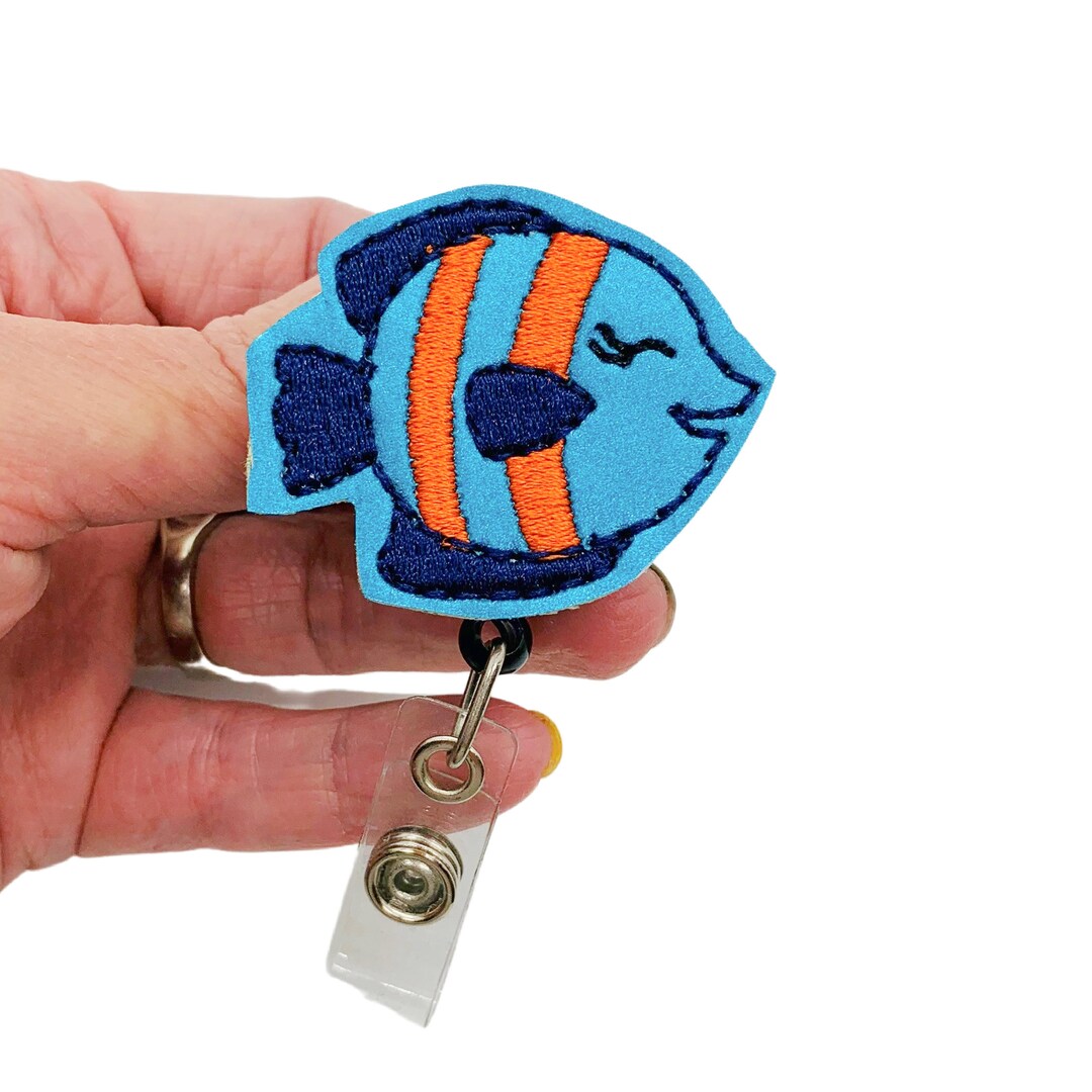 Angelfish Badge Reel, Tropical Fish Badge Reel, Animal Badge Reel ...