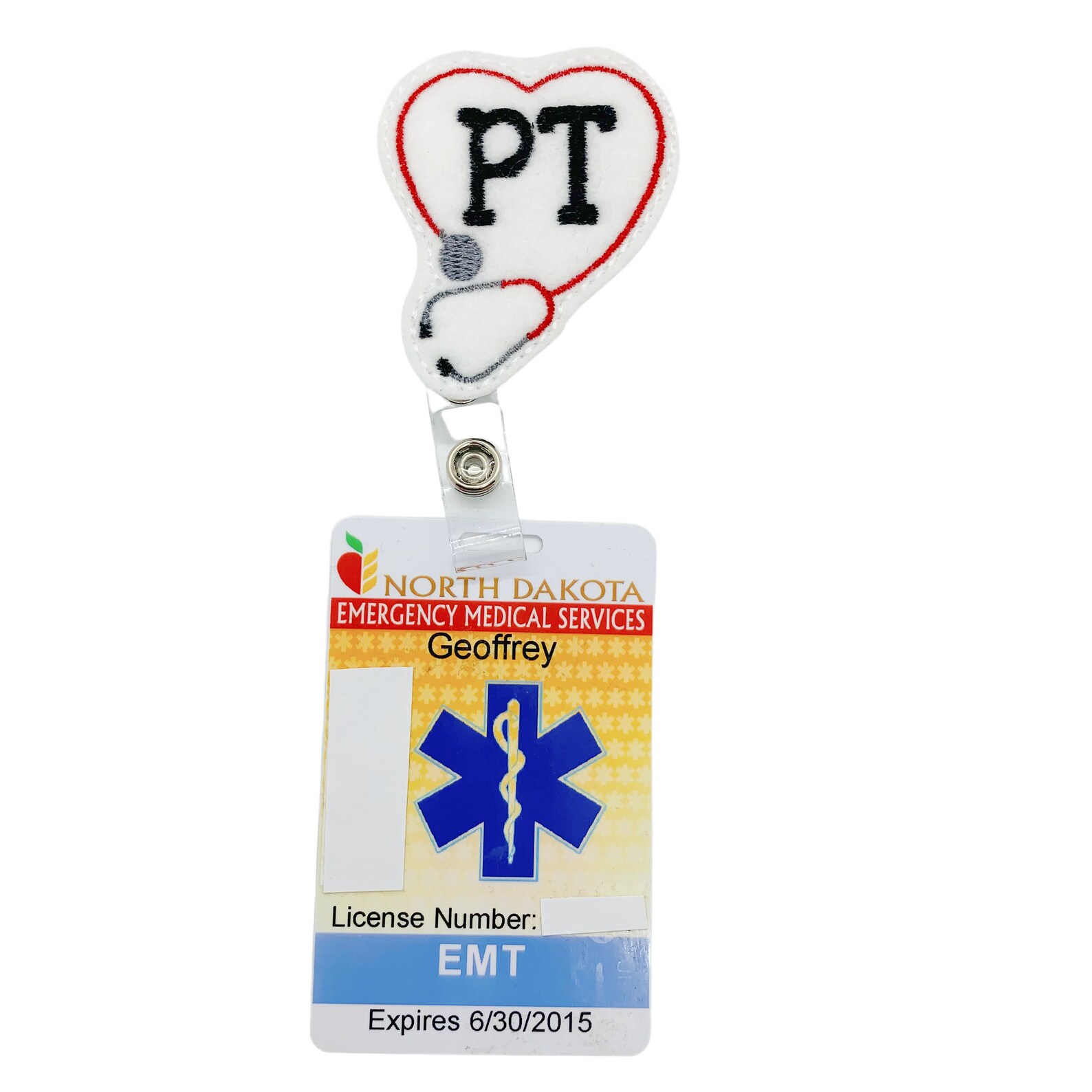 Physical Therapist Badge Reel Retractable Name Tag Holder for | Etsy