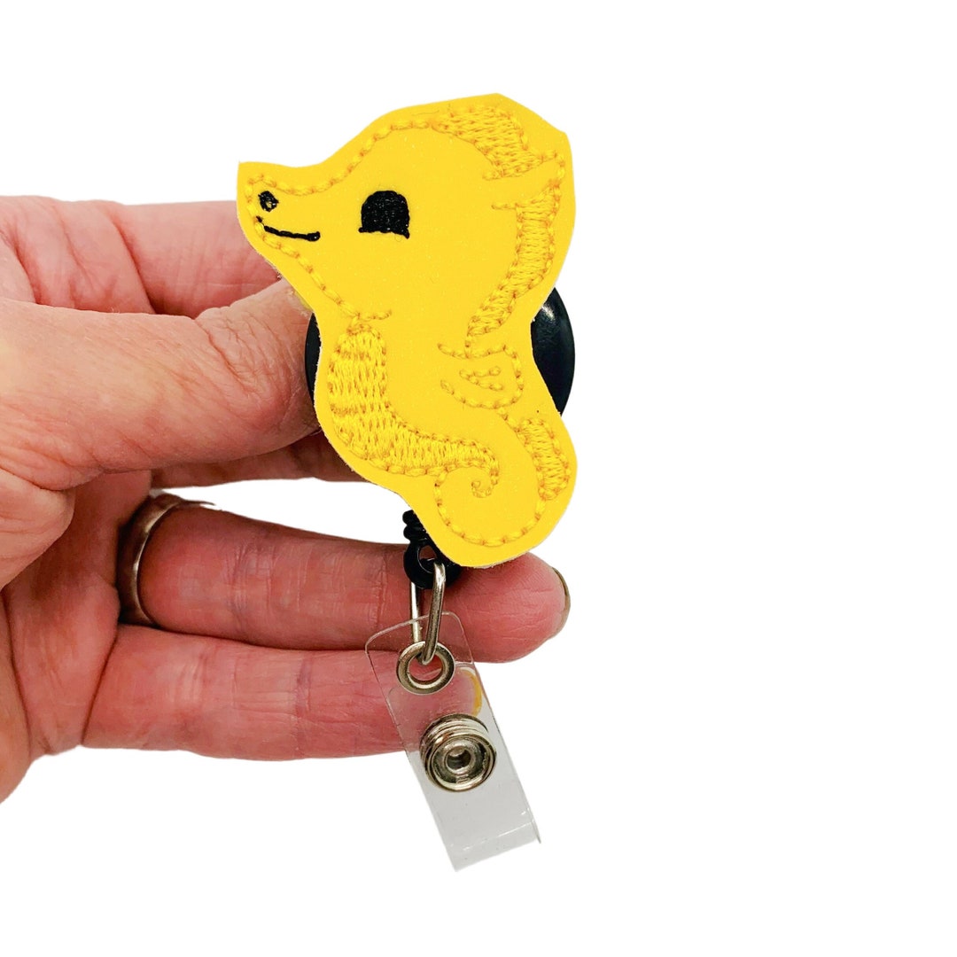 Seahorse Badge Reel, Fish Badge Reel, Beach Badge Reel, Beach Lover ...
