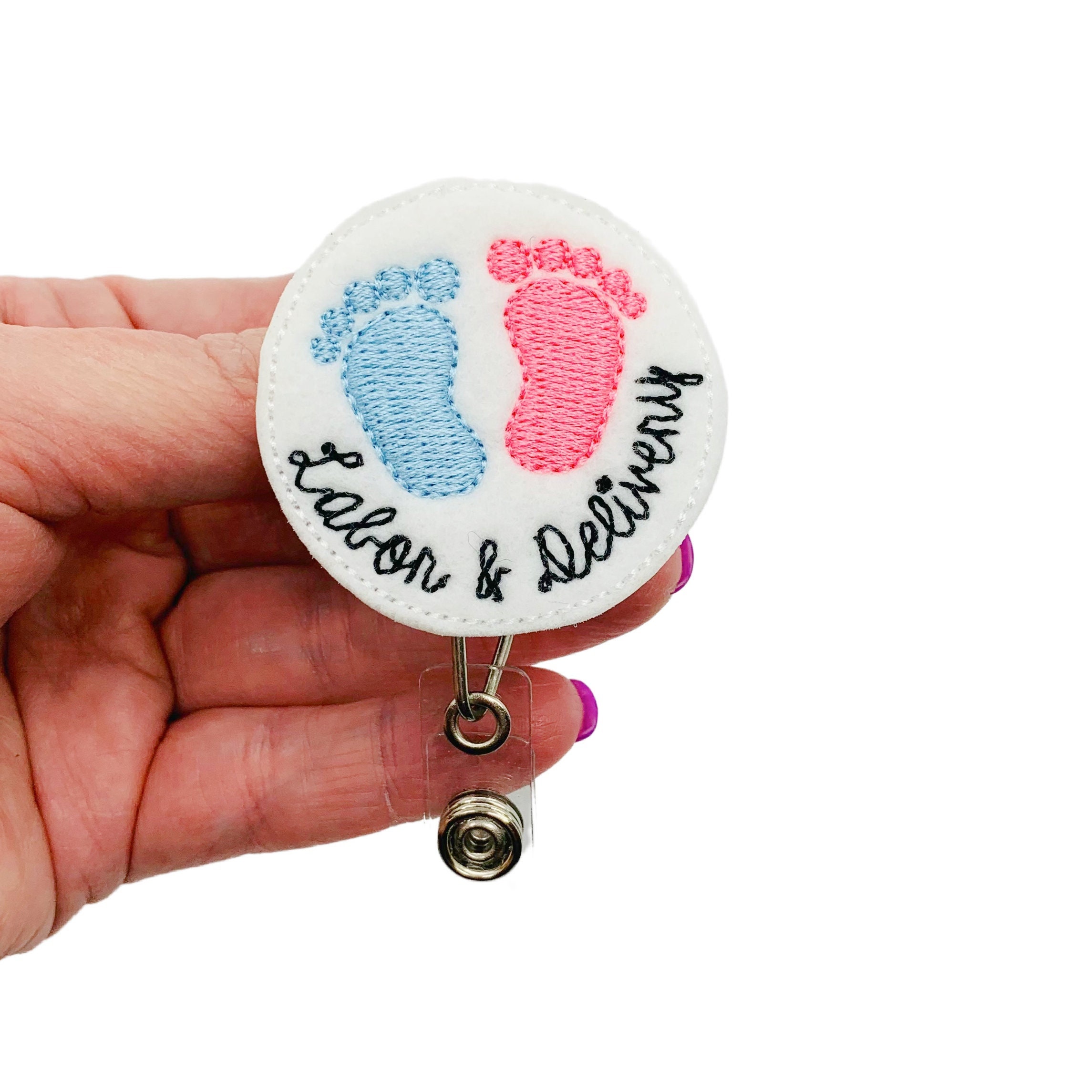 Labor and Delivery Nurse, Baby Badge Reel, OB Nurse Badge Reel, Nursing ...