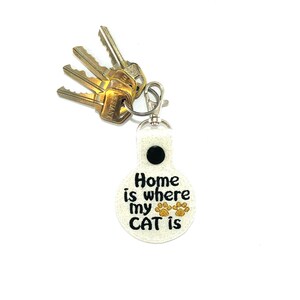 Cat Keychain, Cat Key Chain, Cat Key Ring, Cat Key Holder, Cat Keyring ...
