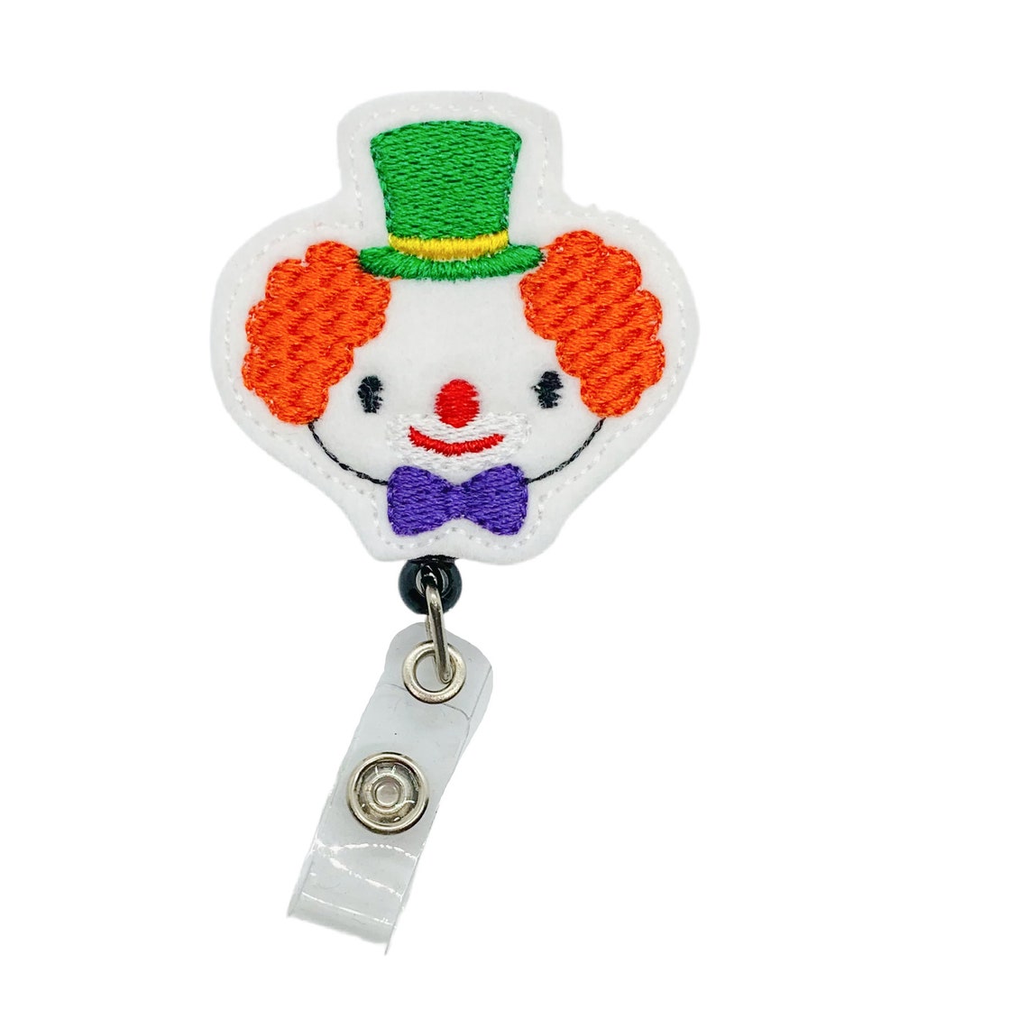 Clown Retractable Badge Reel Name Tag Holder for Work ID - Etsy