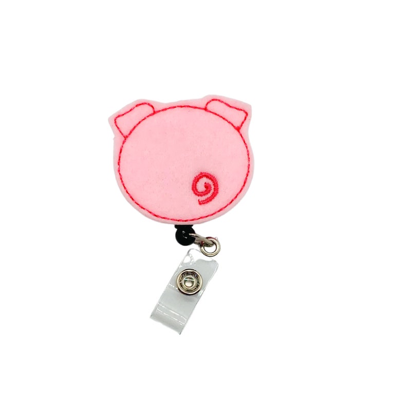 Pig Badge Reel Pig Badge Holder Pig ID Tag Pig Accessory | Etsy