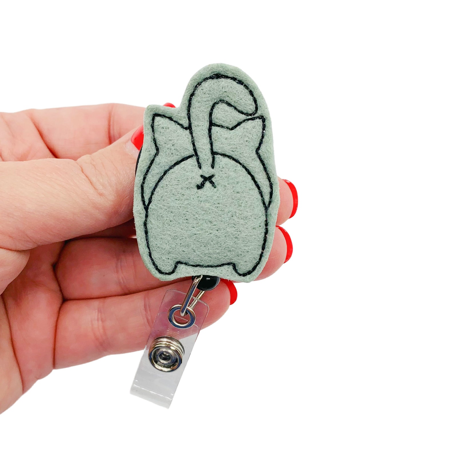 Cat Badge Reel, Cat Badge Holder, Cat Badge Clip, Cat Nurse Badge, Cat ...