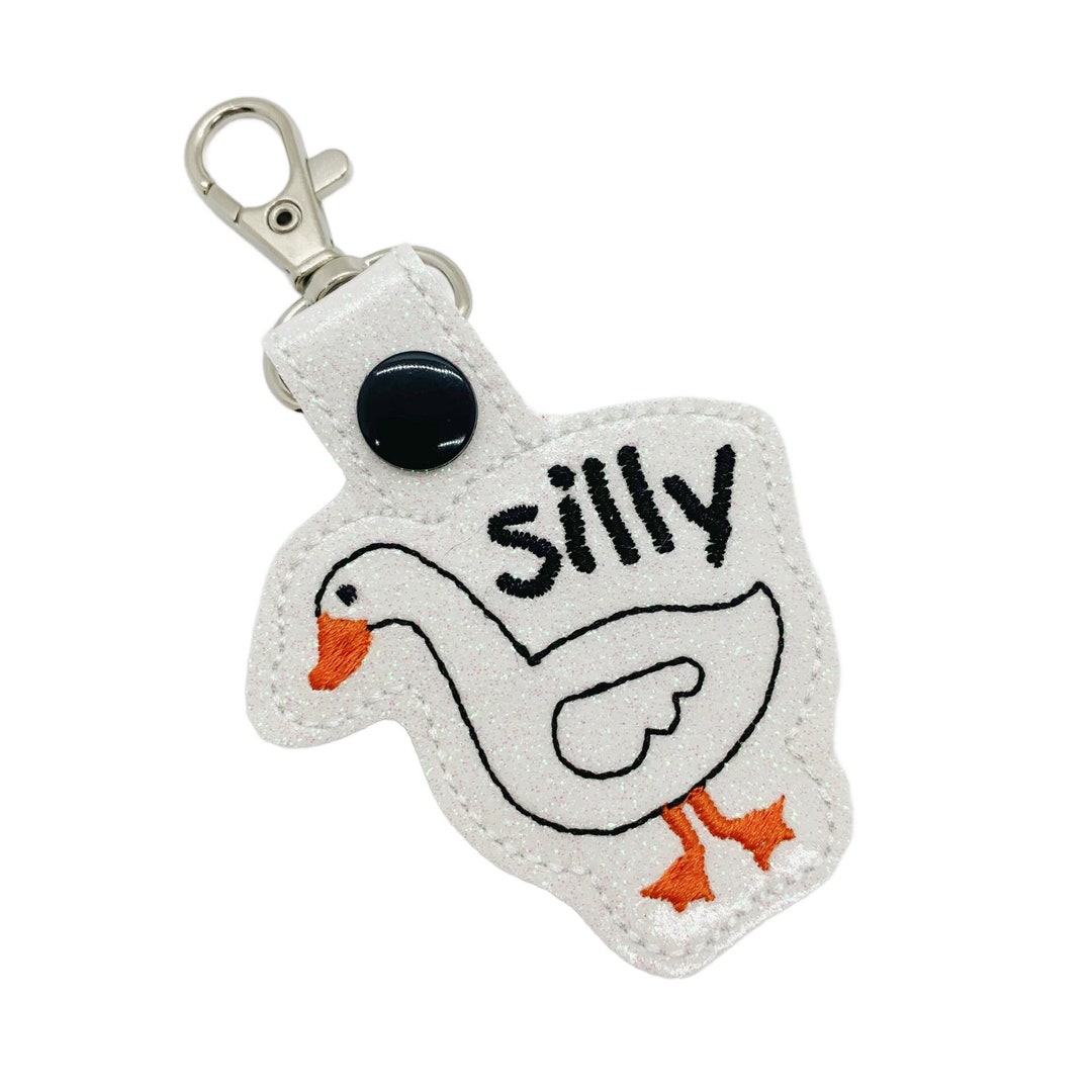 Silly Goose Keychain, Funny Key Fob, Pediatric Nurse Bag Tag ...