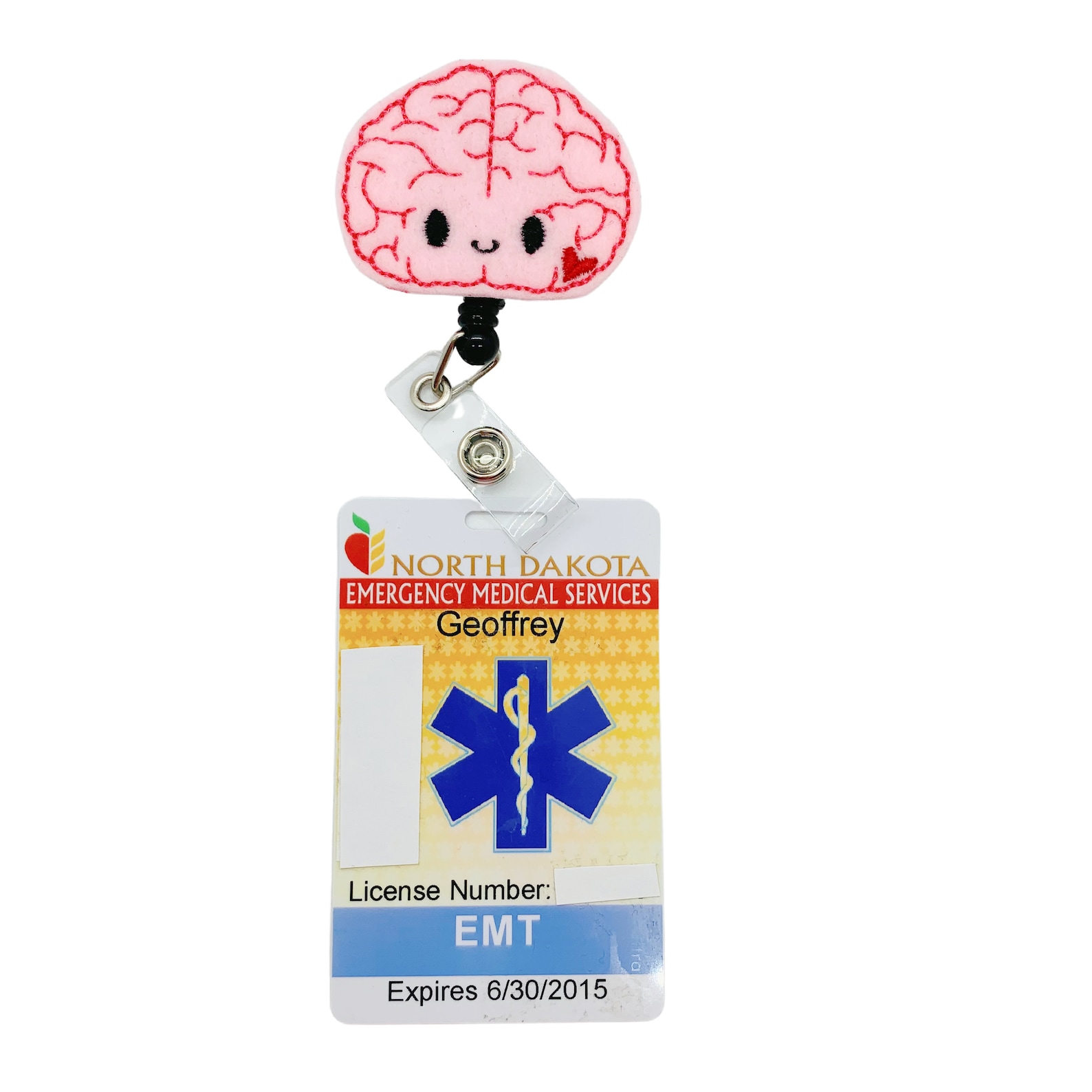 Brain Badge Reel, Brain Badge Holder, Brain Badge Clip, Brain ID Badge ...