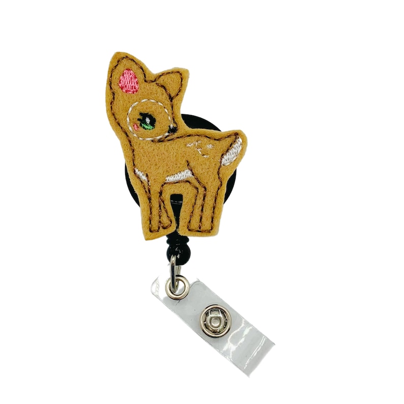 Whitetail Deer Badge Reel, Animal Badge Reel, Animal Badge Holder ...
