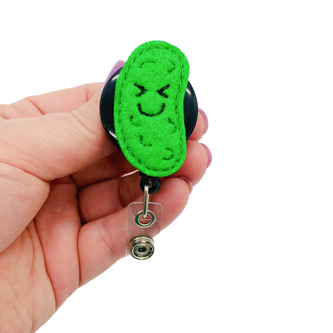 Pickle Badge Reel Pickle Gifts Food Badge Reel Green Badge - Etsy
