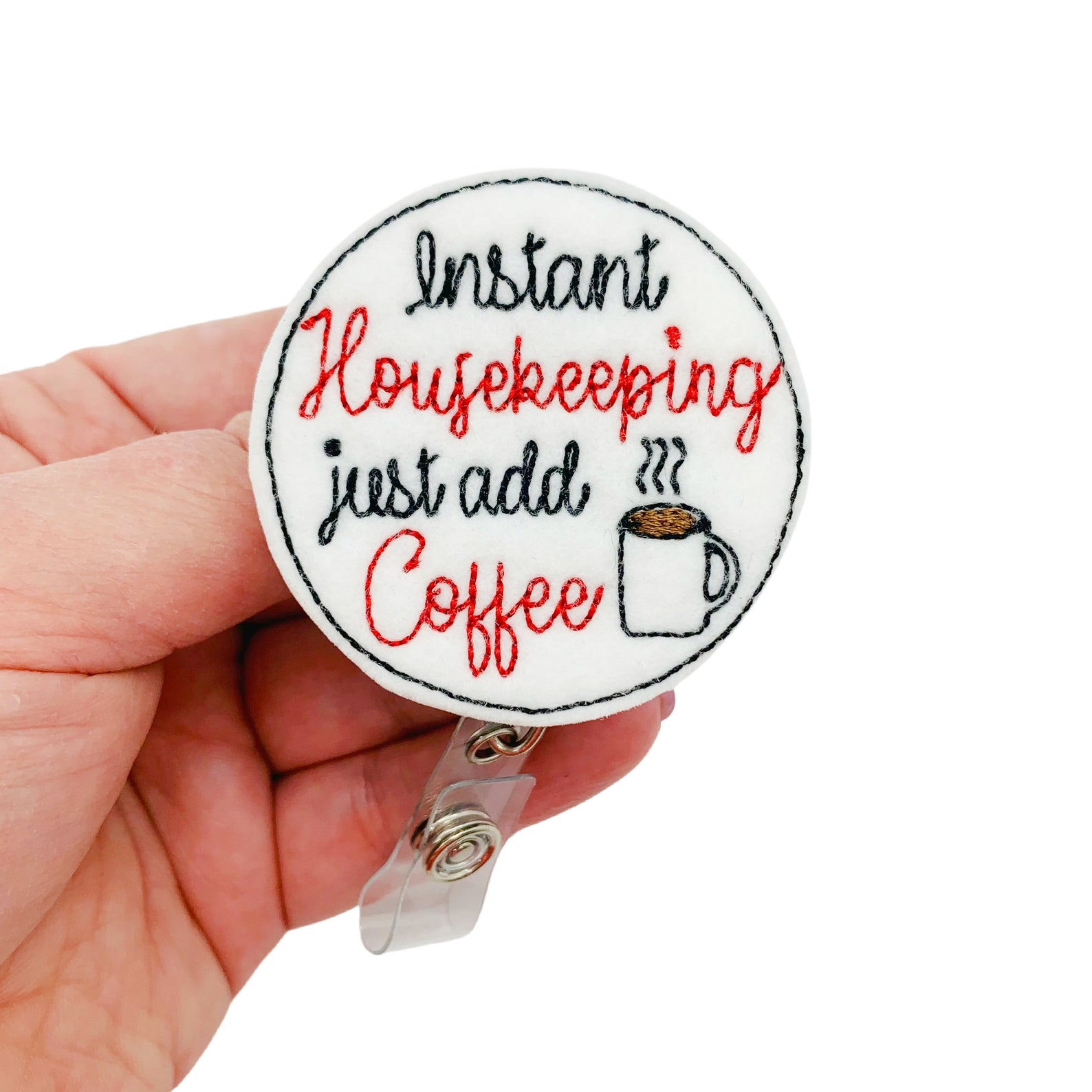 Housekeeping Badge Reel Housekeeper Gifts for Housekeeper | Etsy