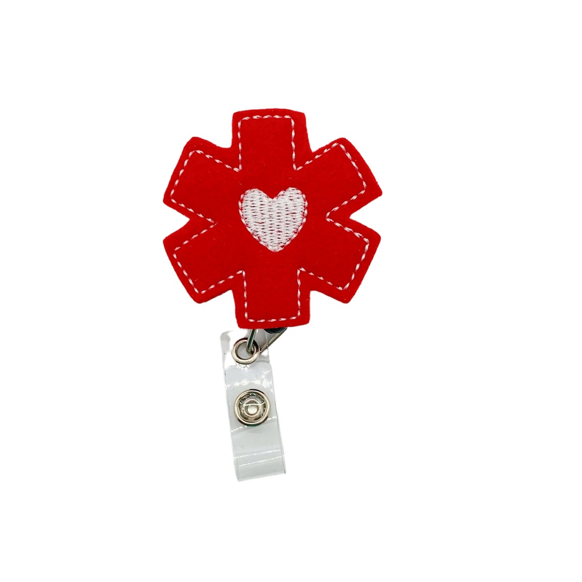 EMS Badge Reel Retractable Name Tag ID Holder for Paramedic - Etsy