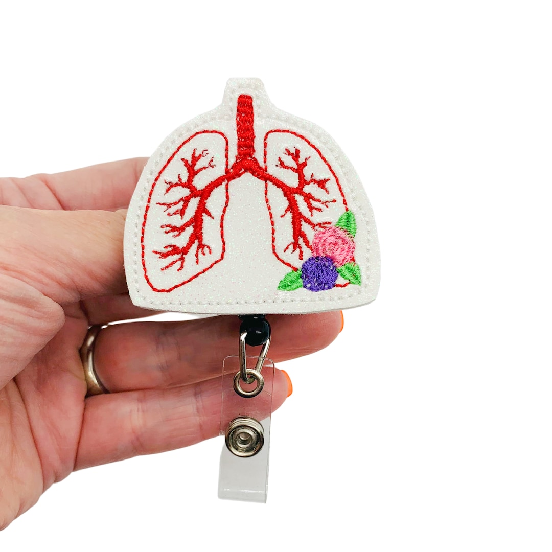 Lung Badge Reel, Respiratory Therapist Badge Reel, Respiratory Therapy ...