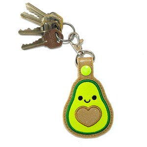 Avocado Keychain, Avocado Keyring, Avocado Key Ring, Avocado Gift ...
